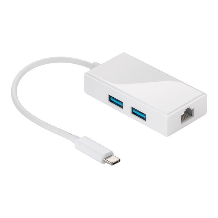 Goobay multiport adapter - Adaptateur USB - réseau - USB Type-C - USB 3 ...