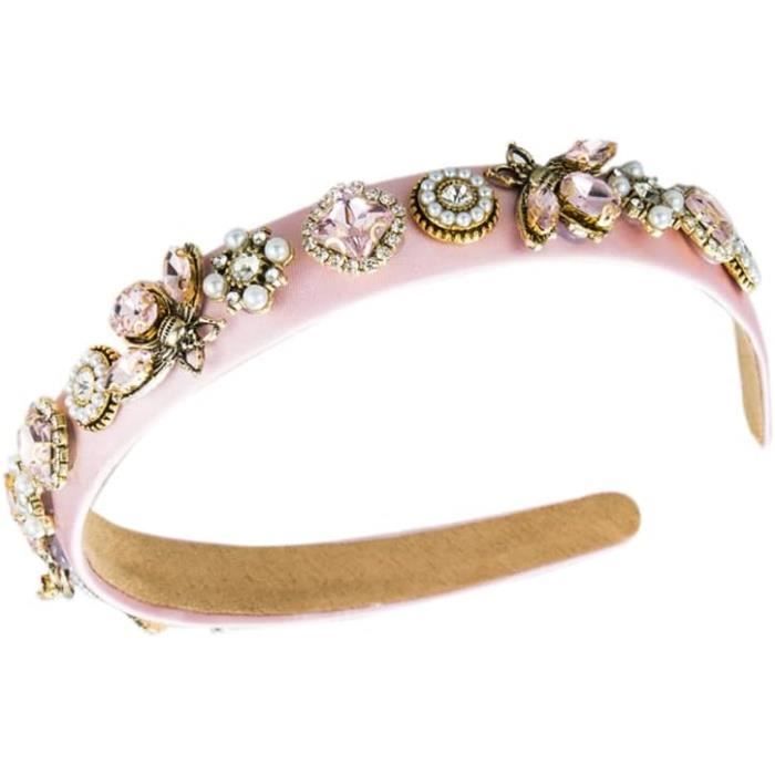 Perceuse À Eau Bande Passante Pad Headband Brillant Argent Diamant ...