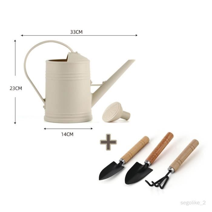 Arrosoir - Moderne - 2L - Beige - Poignée ergonomique - Buse amovible ...