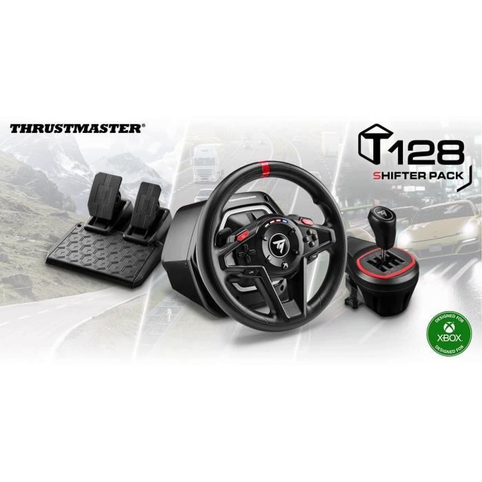 Volant gaming - THRUSTMASTER - T128 X SHIFTER PACK - Pour Xbox Series XS Xbox One et PC - Noir ...