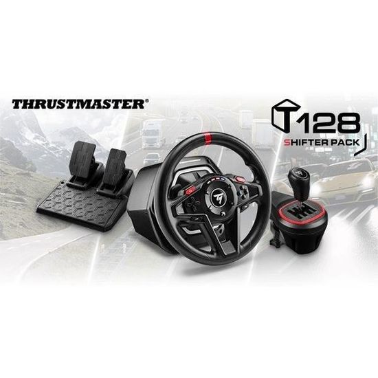 Volant gaming - THRUSTMASTER - T128 X SHIFTER PACK - Pour Xbox Series XS Xbox One et PC - Noir ...