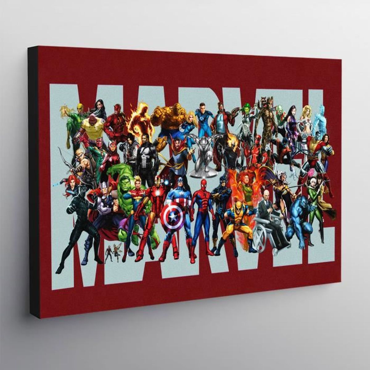 Marvel Super Heroes Impression sur toile encadrée – Différentes tailles ...