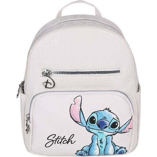 Sac à dos - DISNEY - Stitch Écru - Similicuir - 28x23x10 cm - Adorable ...