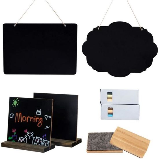 Mini Tableaux Craie Tableau Noir Double Face Rectangulaires avec ...