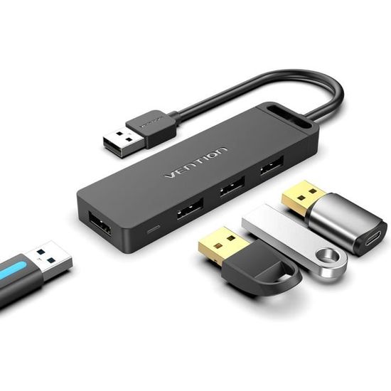 Hub Usb 4 Ports Multi Usb Multiple Pour Pc Multiport Usb Pour Pc (Avec ...