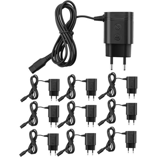 10X Convient pour Le Rasoir, A00390 Chargeur Adaptateur de Cordon D ...
