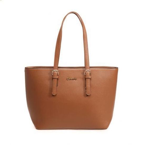 Sac cabas rigide marron Marron - Cdiscount Bagagerie - Maroquinerie