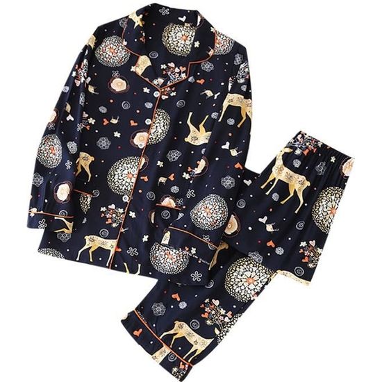 Ensembles de pyjamas pour femmes 2 pièces Pyjama en coton Ensembles de ...