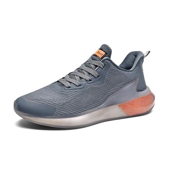 Basket Homme Chaussures Sport Masculines Respirante Chaussure Orange ...