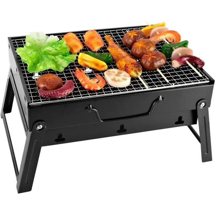 BARBECUE Barbecue Portable Mini Barbecue à Charbon Pliable BBQ Grill ...