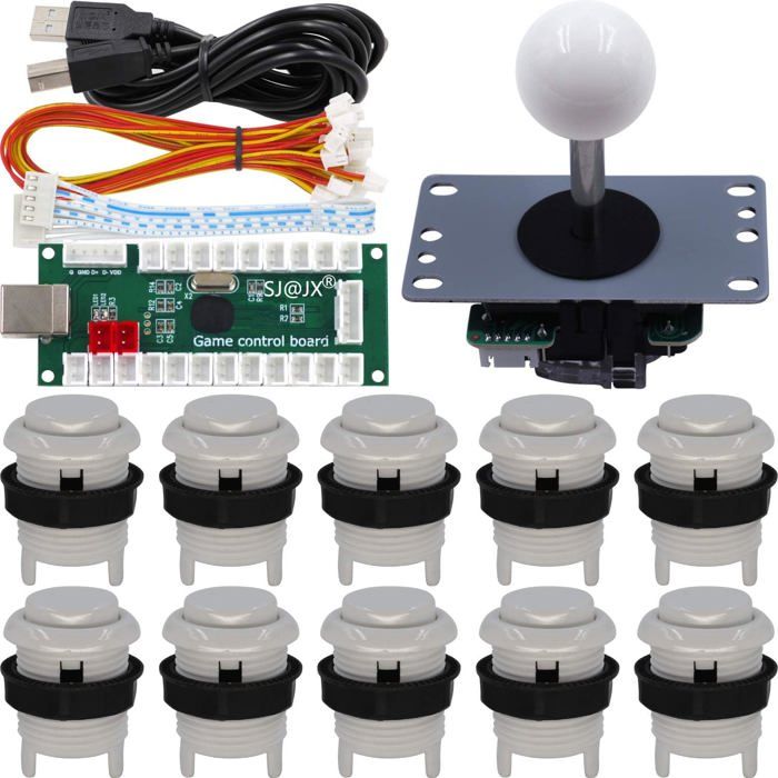 Arcade Game Controller Diy Kit Microswitch Button 48 Way Joystick Zero Delay Usb Encodeur ...