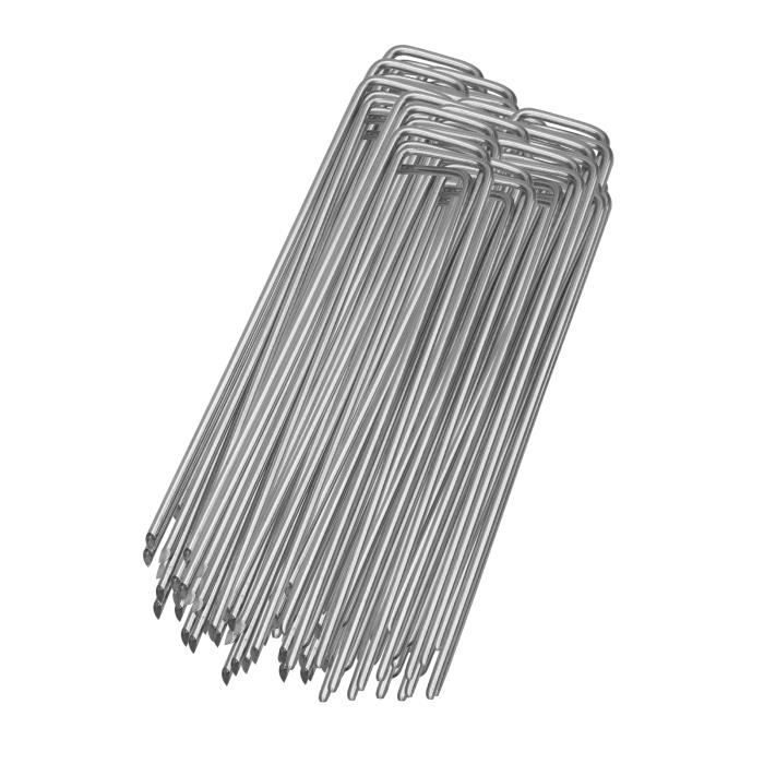 Piquet de Jardin - Hengda - 150 Ancrages en Acier Galvanisé - 15 cm ...