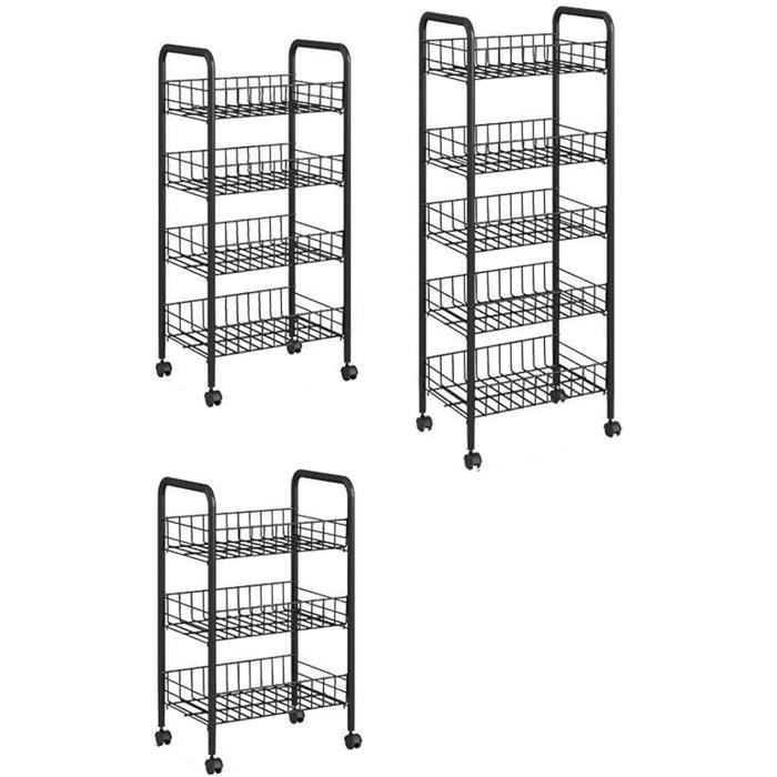 Chariot De Rangement, Chariots Organisateurs Polyvalents, Étagères En ...