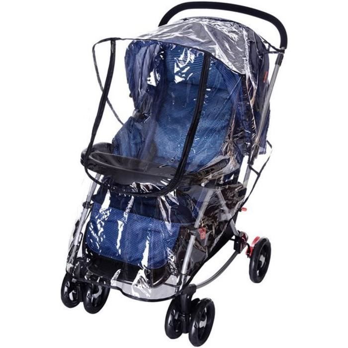 Habillage Pluie pour Poussette, PVC Etanche Bébé Housse Poussette Pluie ...