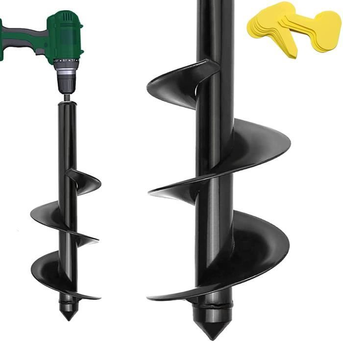 Tarière de jardin pour perceuse 9 x 40 cm, foret de plantation pour ...