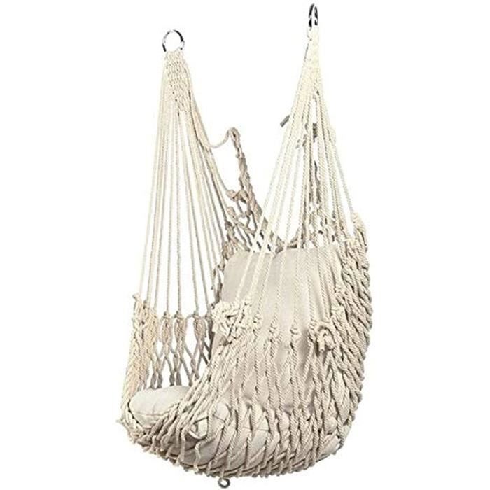 Hamac Balançoire Blanc de Style Nordique pour Adulte - Jardin Extérieur ...