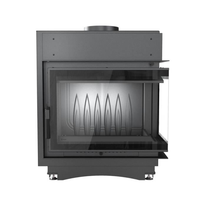 Insert cheminée MAJA 8 DECO vitre à droite - Insert cheminée ...