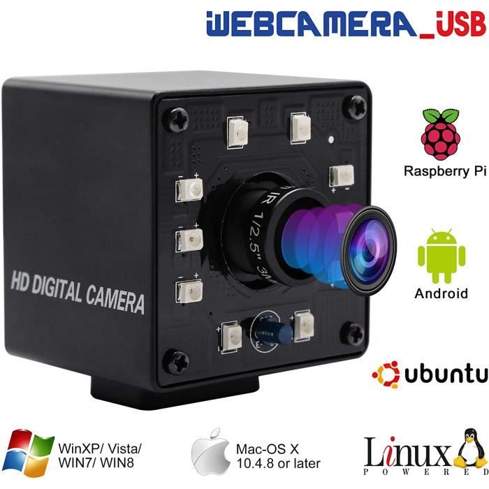 CAMERA ESPION Webcam 100 fps Night Vision CMOS OV2710 Full HD 1080p USB ...