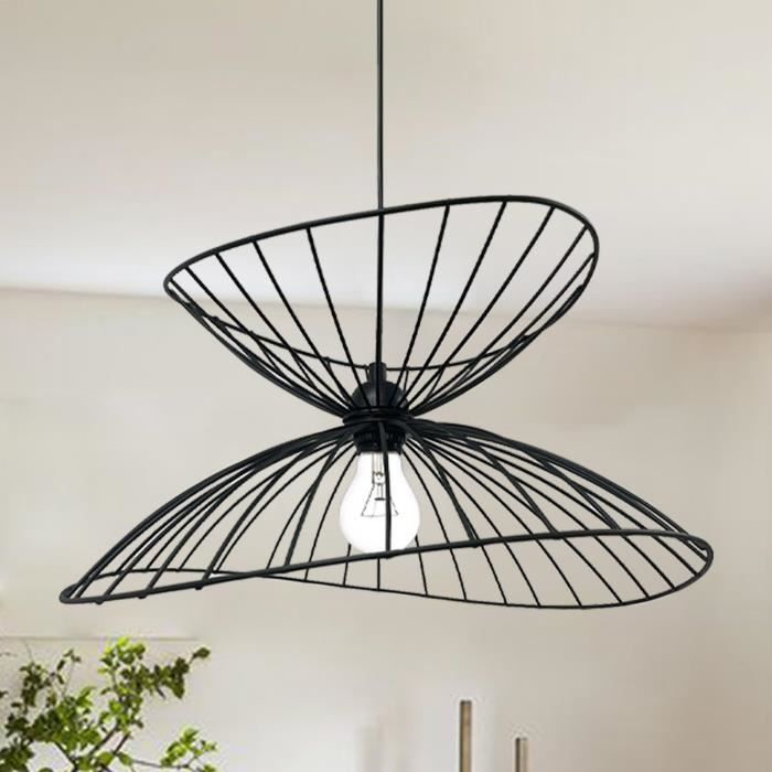 Bamyum Lampe Vertigo 100% Métal Métal Noir 50cm, Suspension Vintage ...