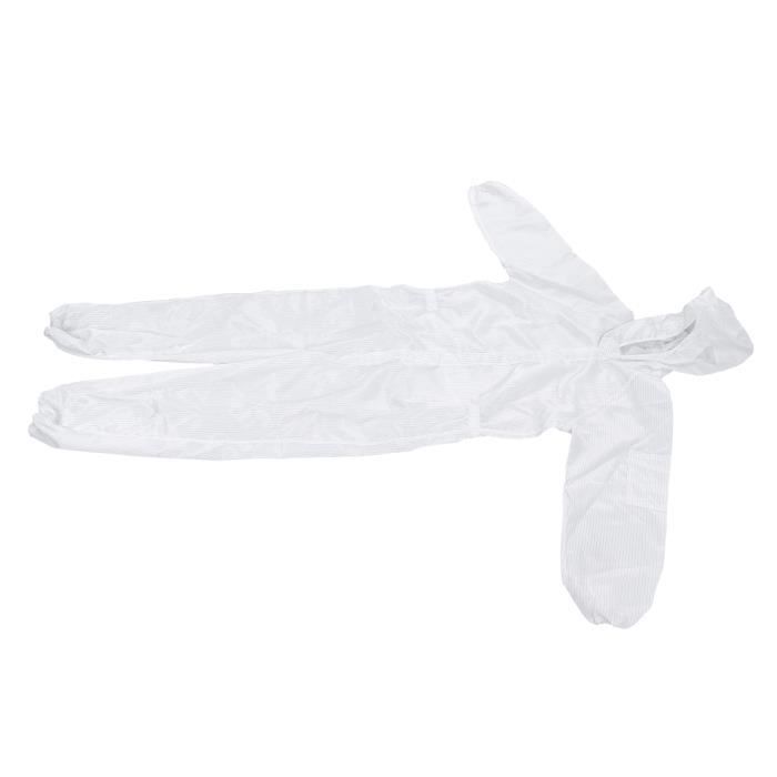 Combinaison de protection antistatique CIKONIELF - Blanc - Col montant ...