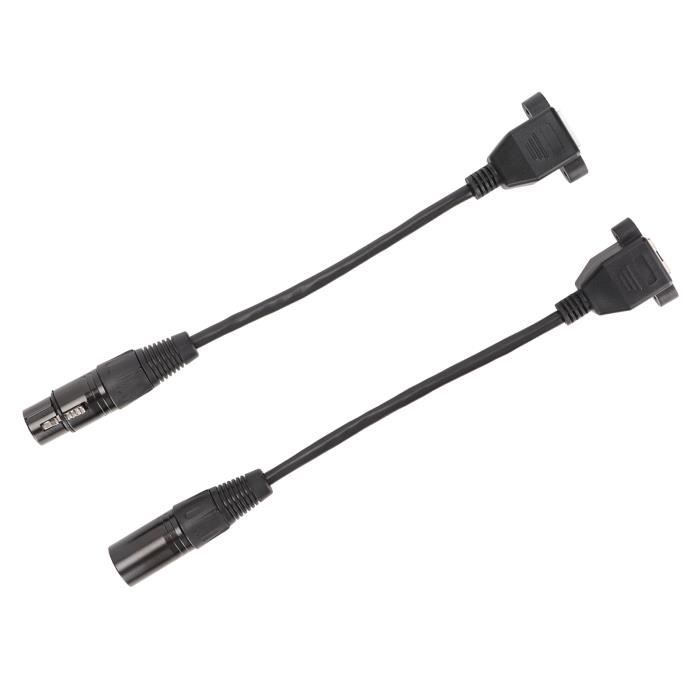 LMC -2PCS Câble XLR vers RJ45 3 broches Plug and Play femelle XLR ...