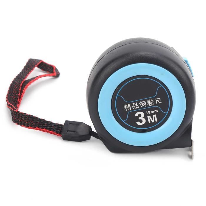 Ruban à mesurer rétractable autobloquant 3m - FDIT - Acier - Blanc ...