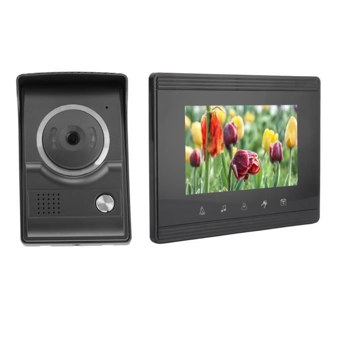 Fdit interphone vidéo extérieur Caméra de sonnette vidéo extérieure 100 ...