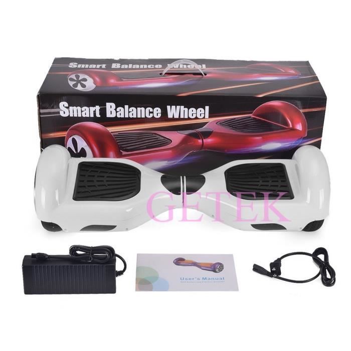 Gyropode Smartboard Skate Electrique Blanc - Cdiscount Auto