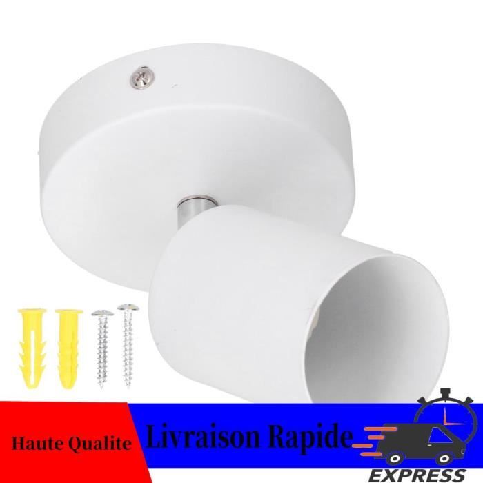 HEG Rom Support De Lampe Ajustable En Fer Forgé Tête Unique Pour Spot Gu10 Plafonnier Noir À Une ...