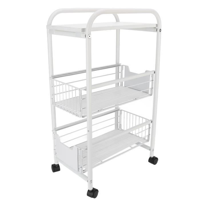 HURRISE Chariot de rangement Chariot utilitaire mobile de chariot de ...