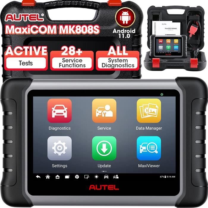 Autel MaxiCOM MK808 Scanner OBD2 Android Outil Automobile Essential ...