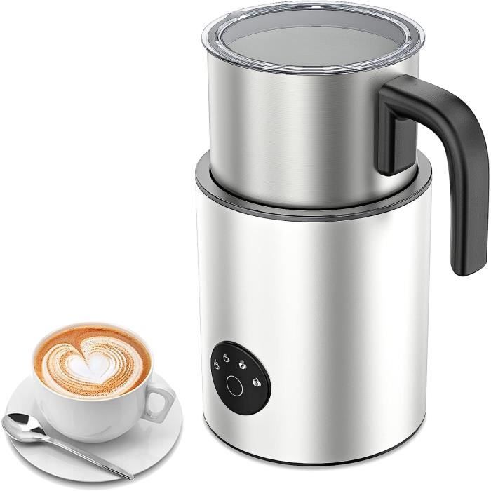 Mousseur à Lait Électrique 600ml, Émulsionneur à Lait, 4 en 1 Mousseur ...