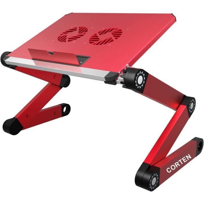 Kereith Table portative Ergonomique très légère et ventilée en Alm avec ...