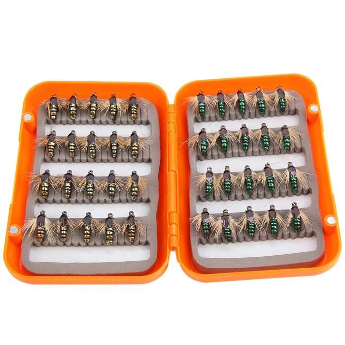 Vvikizy mouches à truite 40 pièces de mouches de pêche à la mouche ...