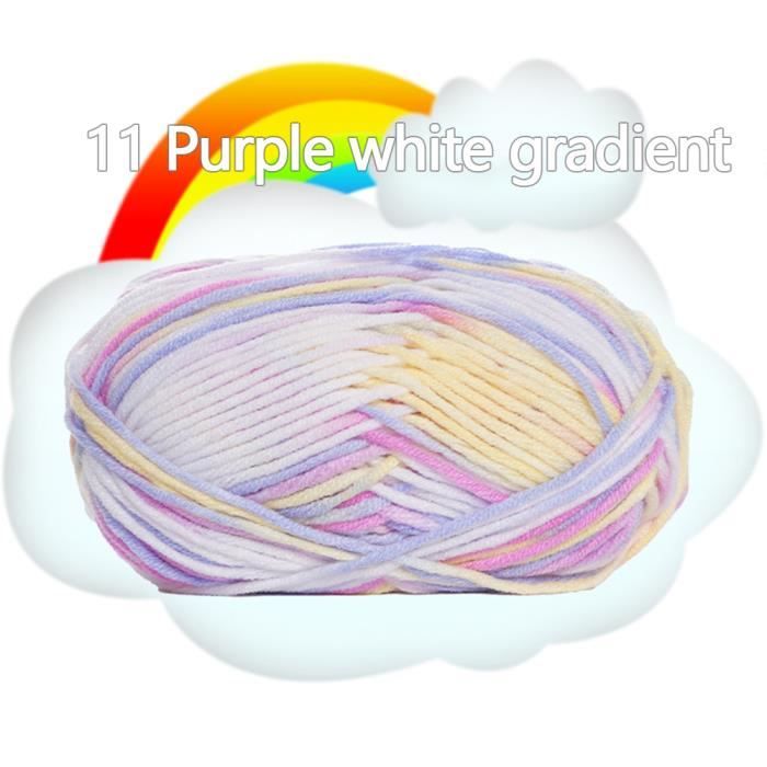 LAINE A TRICOTER,MX45g-11--Fils de laine de coton à Double tricot, 45g ...