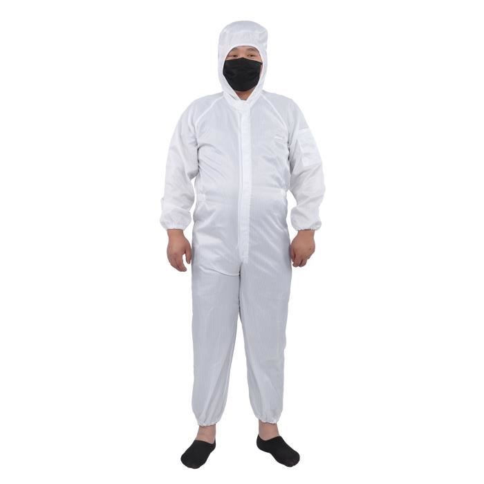 Combinaison de protection antistatique CIKONIELF - Blanc - Col montant ...