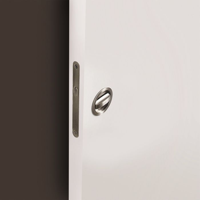 Emuca Kit de Loqueteaux avec pêne rond pour porte coulissante, Acier ...
