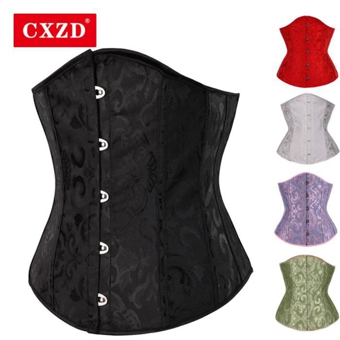 CXZD Gothique Corset Femmes Sexy Underbust Corset Taille Formateur ...