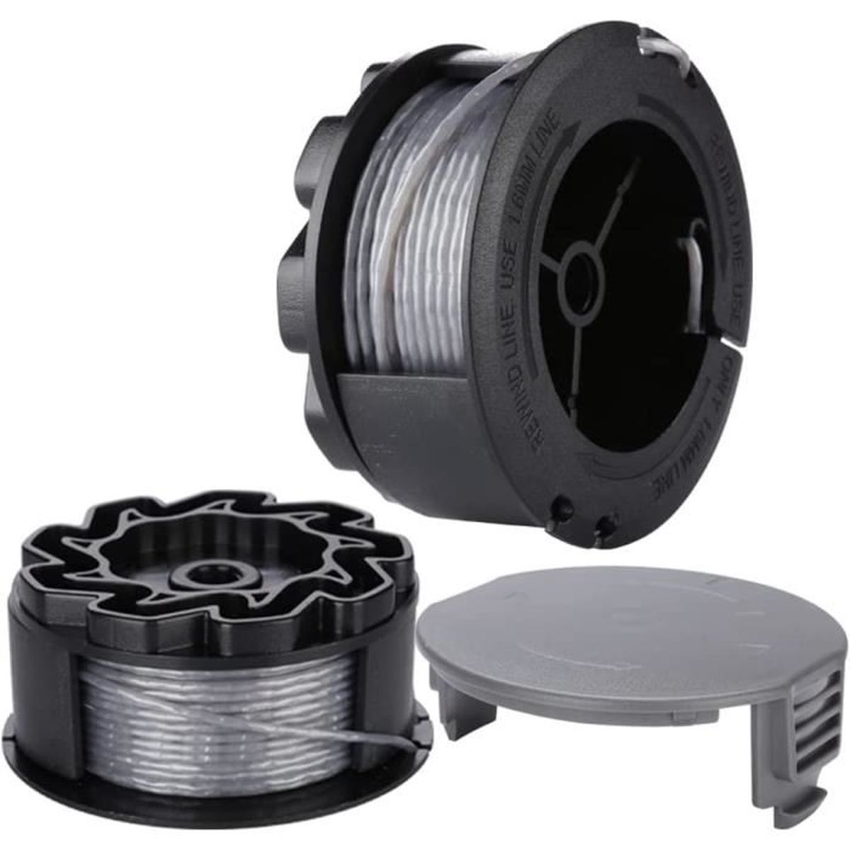 2Pcs Bobine Fil pour BOSCH UniversalGrassCut Coupe Bordure 18 18-26 18-260 F016800570 avec ...