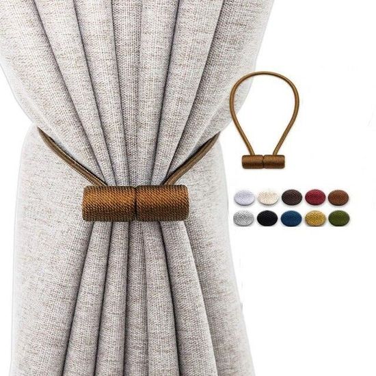 RIDEAU DE PORTE,Light Brown-40cm--Rideau décoratif magnétique en ...