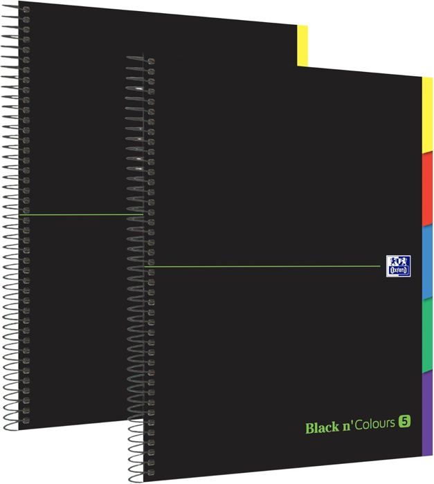 Black N'Colours Lot De 2 Cahiers A4+, Micro-Perforés, Couverture Extra ...