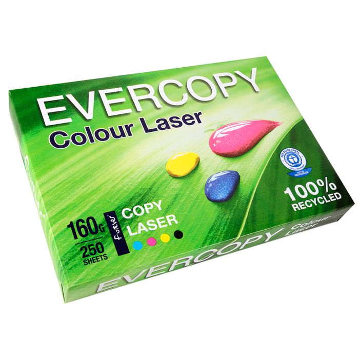Ramette 250 Feuilles Papier 160g A4 210x297 mm Certifié Ange Bleu Laser ...
