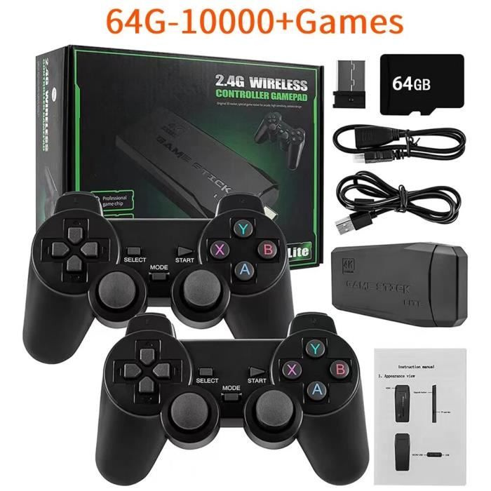 64g - Console de jeu vidéo rétro Y6, manettes sans fil, plusieurs ...