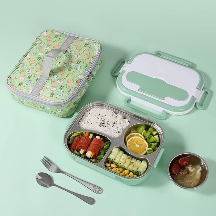 Bento Lunch Box Kit, Boîtes Bento 4-en-1 avec Bol à Soupe, Cuillère et ...