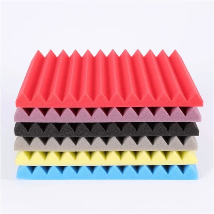 12 pièces Isolation en Mousse Acoustic Foam Acoustique en Mousse ...