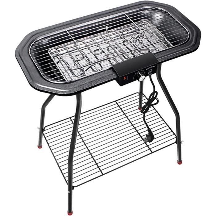 Barbecue Électrique, Barbecue À Charbon 2 en 1 Ménage 2200W Portable ...