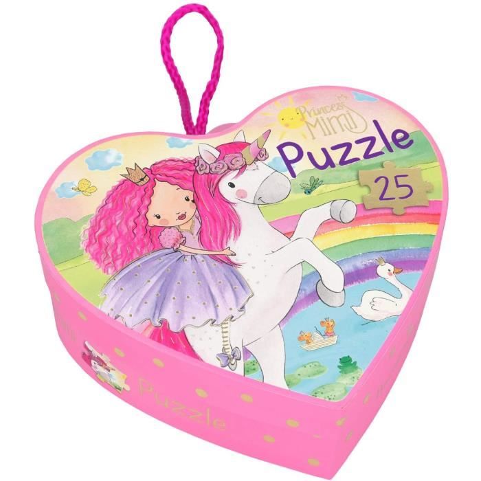 Princess Mimi puzzle filles en carton rose 25 pièces - Cdiscount Jeux ...