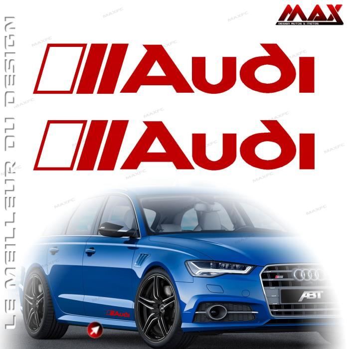 2 Stickers AUDI A1 A3 A4 A5 A6 Q3 Q5 Q7 TT RS 300x53 mm autocollant ...
