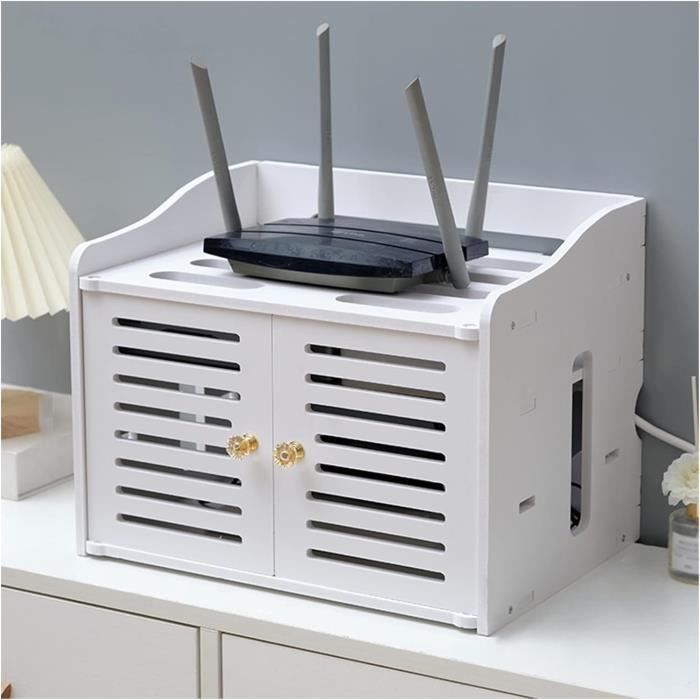 Modem De Routeur Wifi, Étagère Flottante Blanche, Cachette Murale ...