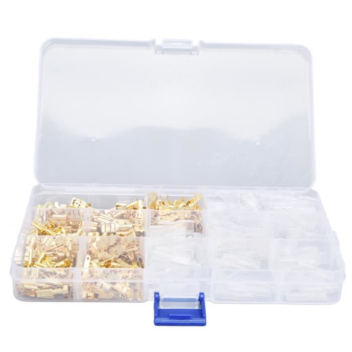 EJ.life Connecteurs de cosse mâle femelle EJ.life Kit d'assortiment de cosses de fils Kit d ...